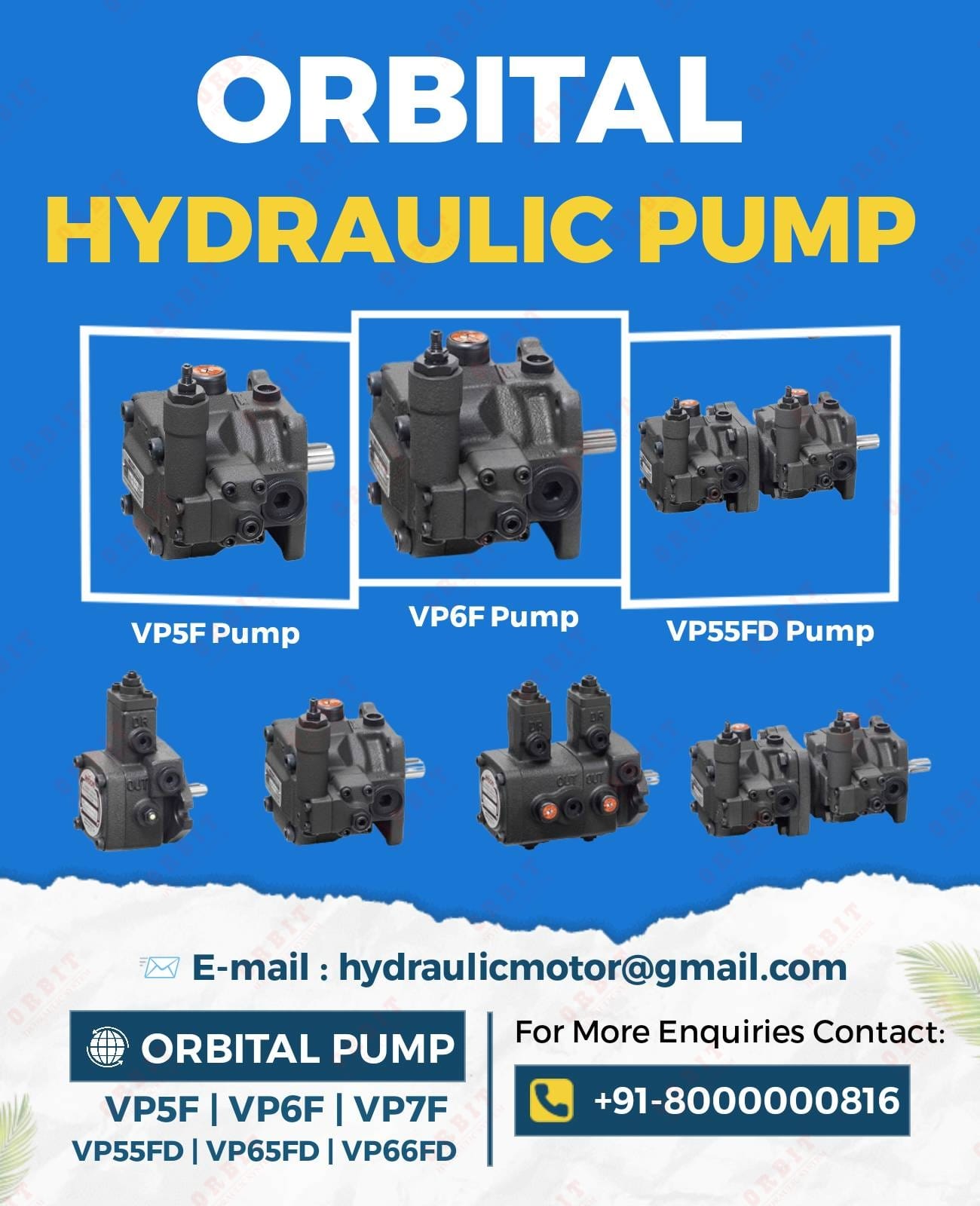 Orbital Hydraulic Pump Manufacturer in Pune Mumbai India